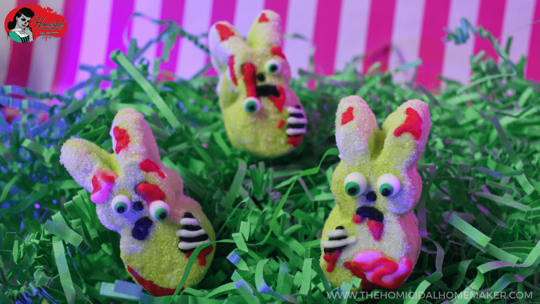 Give Easter an Undead Twist with Boozy Zombie Bunny Marshmallows!